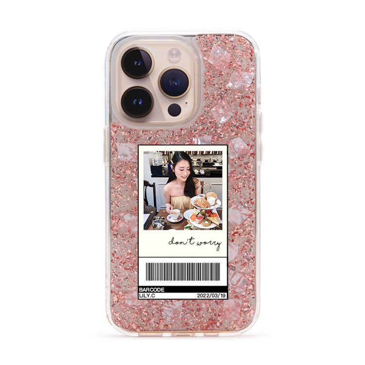 Dearcase 照片載具條碼 玫瑰金貝拉殼 軍規防摔 客製化手機殼 iPhone 15 Pro Max 14 13 | 蝦皮購物