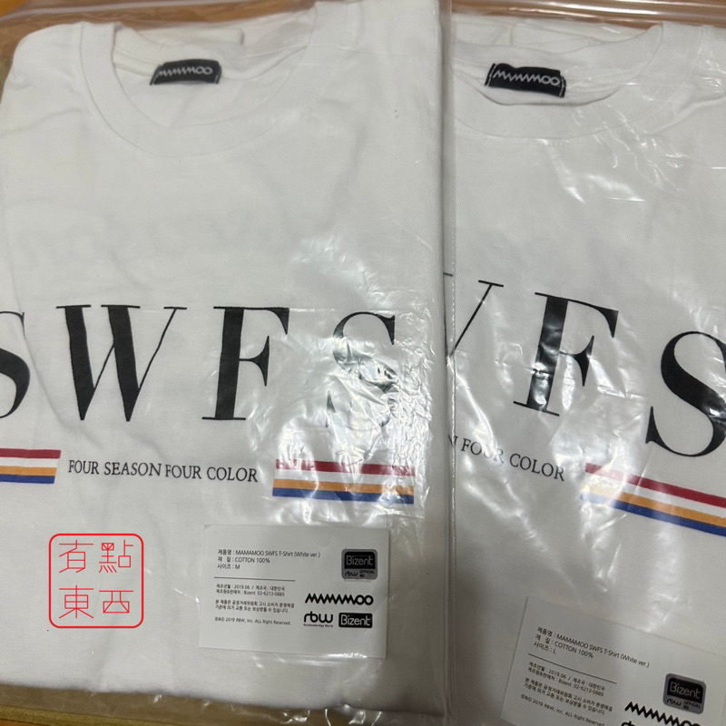 MAMAMOO 4season F/W SWFS白色版短T 【已售出】 | 蝦皮購物