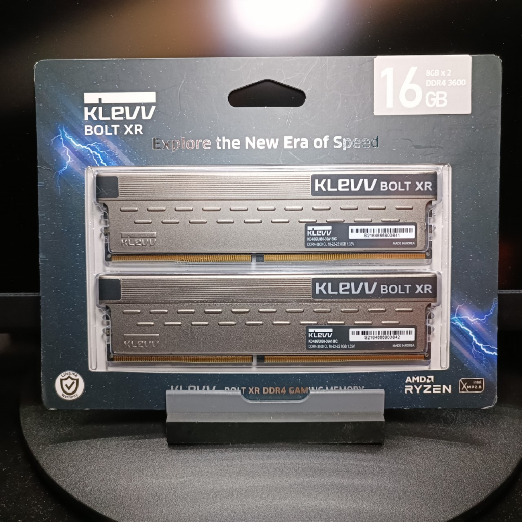 【KLEVV 科賦】BOLT XR DDR4-3600 16G(8G*2) 雙通道 桌上型記憶體 RAM | 蝦皮購物