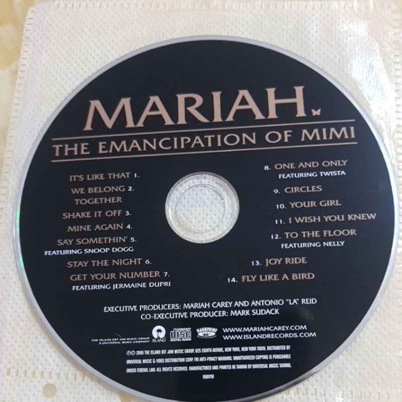 二手裸片CD--MARIAH the emancipation of mimi | 蝦皮購物