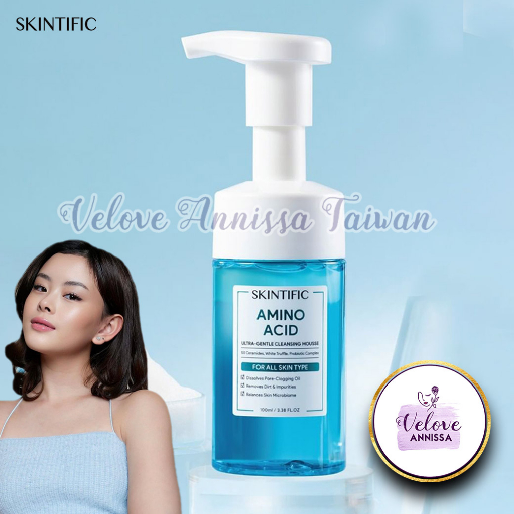 SKINTIFIC Amino Acid CUCI MUKA FOAM Cleansing Mousse SABUN | 蝦皮購物
