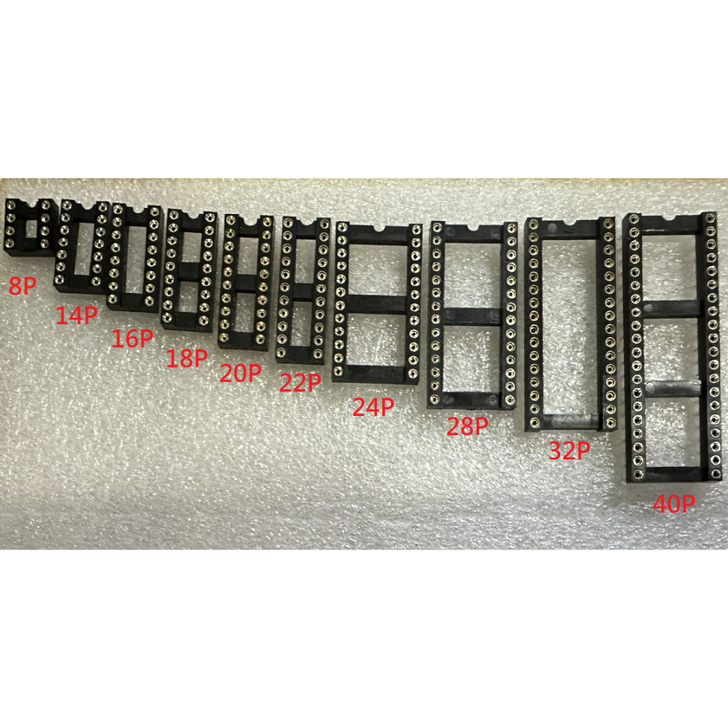 {新霖材料} 圓孔IC座 IC座 IC座 8P 14P 16P 18P 20P 22P 24P 28P 32P 40P | 蝦皮購物