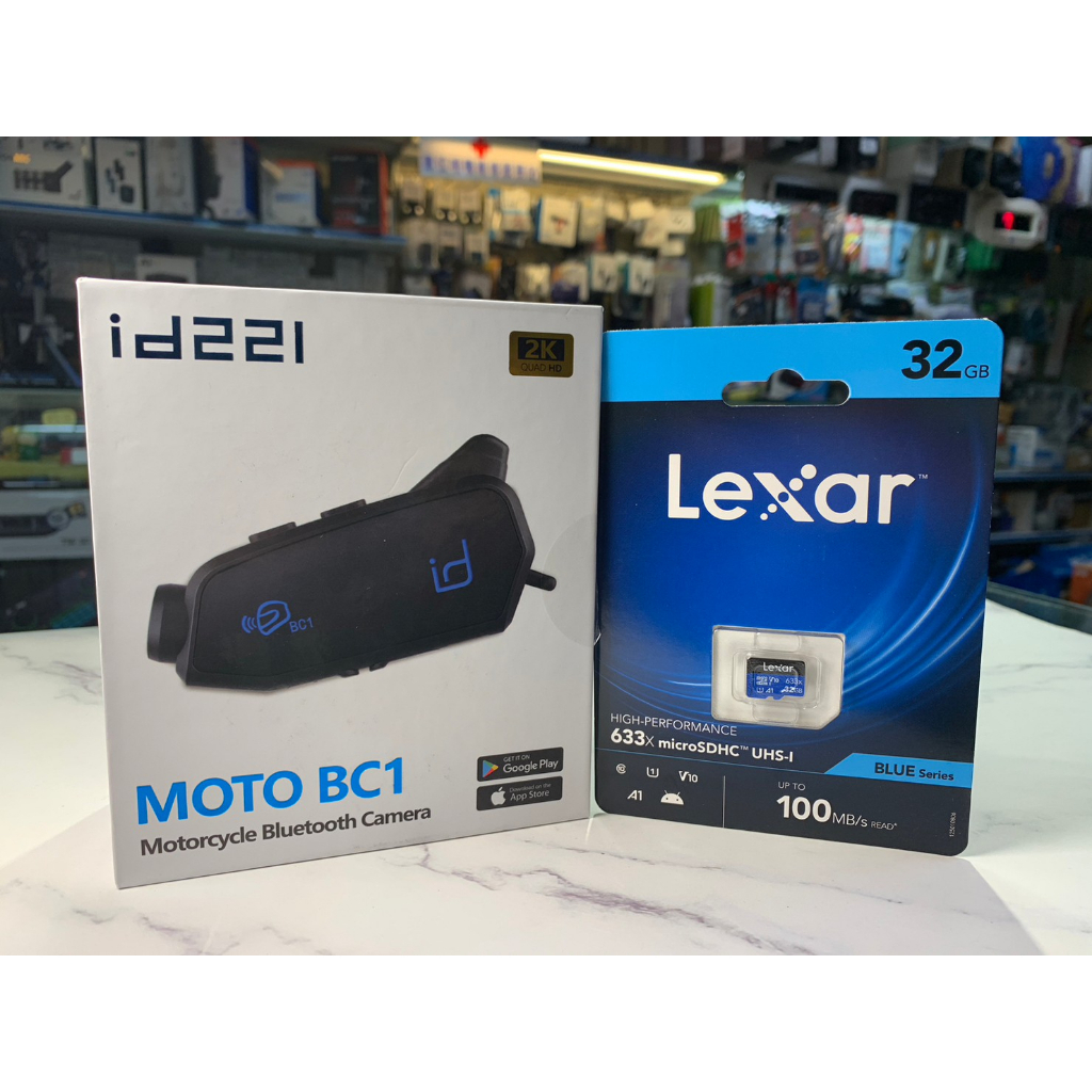 限量出清💎 Id221 MOTO BC1 行車記錄器 藍牙耳機組 附32G卡 導航 混音 對講 | 蝦皮購物