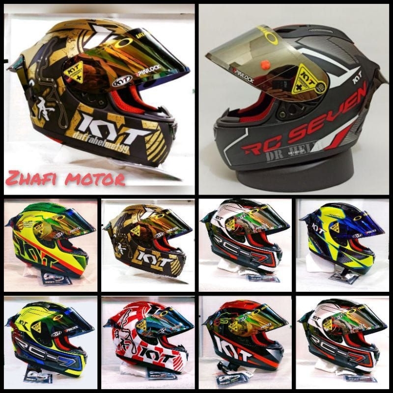 Helm KYT RC7 Motif Paket Ganteng Original | 蝦皮購物
