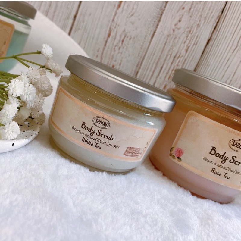 100%專櫃全新現貨（非海外代購）SABON 身體磨砂膏 320克 320g 白茶經典 身體去角質 | 蝦皮購物