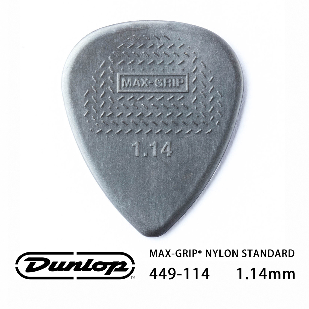 Jim Dunlop Max-Grip Nylon 449R 1.14mm Pick (三片、十片組)【敦煌樂器】 | 蝦皮購物