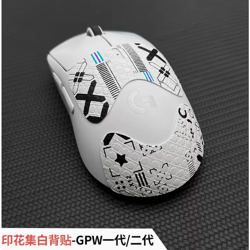 滑鼠防滑貼 羅技GPW一代狗屁王 GPW二代 GPXS 汗手專用 側邊吸汗貼 蜥蜴皮貼紙 貼膜彩貼 背貼 | 蝦皮購物
