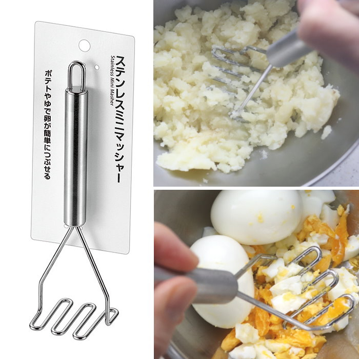 asdfkitty*日本 ECHO 不鏽鋼壓泥器/搗泥器-做馬鈴薯泥.雞蛋沙拉.番茄醬.果醬-日本正版商品 | 蝦皮購物