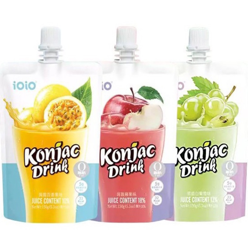 iOiO超口感蒟蒻飲150g 蘋果 百香果 白葡萄 娃娃機商品批發 | 蝦皮購物