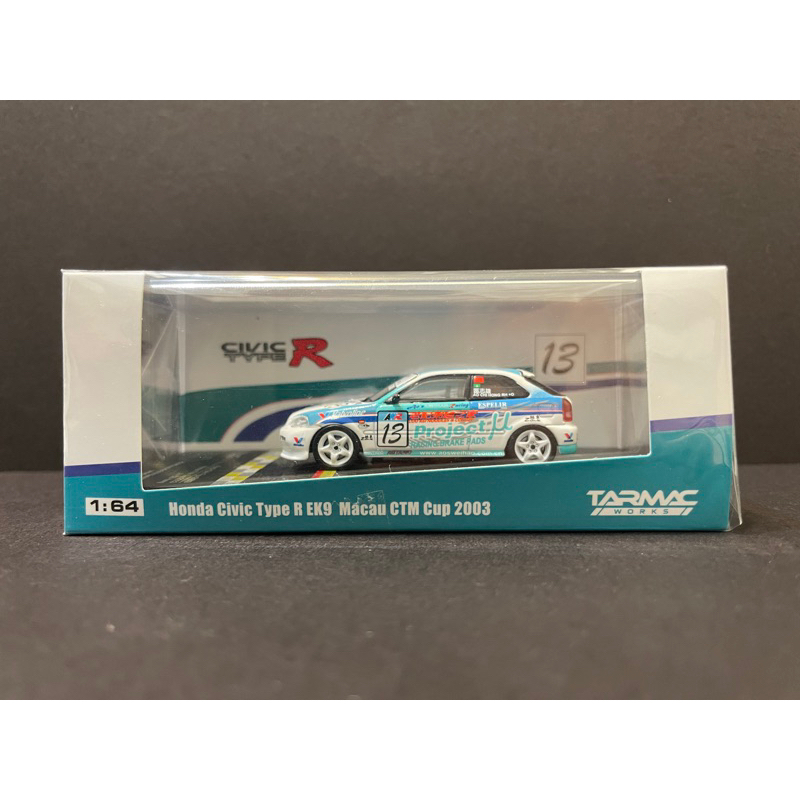 Tarmac Works Honda Civic Type R EK9 Macau CTM Cup 2003 1/64 | 蝦皮購物