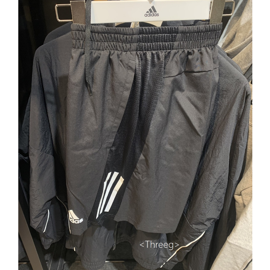 🏀ADIDAS 運動短褲 反光LOGO 防水口袋 內搭緊身褲 吸濕排汗 大尺碼 黑色 男款 H58593 | 蝦皮購物