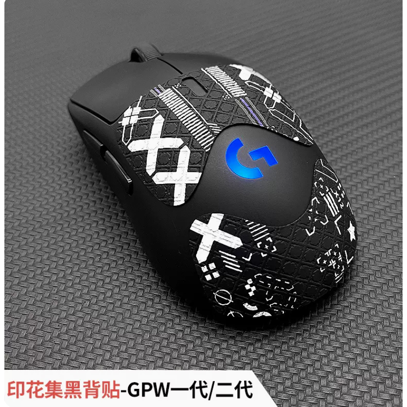 滑鼠防滑貼 羅技GPW一代狗屁王 GPW二代 GPXS 汗手專用 側邊吸汗貼 蜥蜴皮貼紙 貼膜彩貼 背貼 | 蝦皮購物