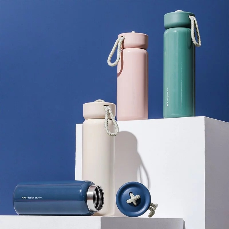 [出清最殺價] AKS 鈕繩保溫瓶 450ml 共4款 保冷 保溫 水壺 保溫瓶 保冷瓶 水壺 隨身瓶 保溫杯 | 蝦皮購物