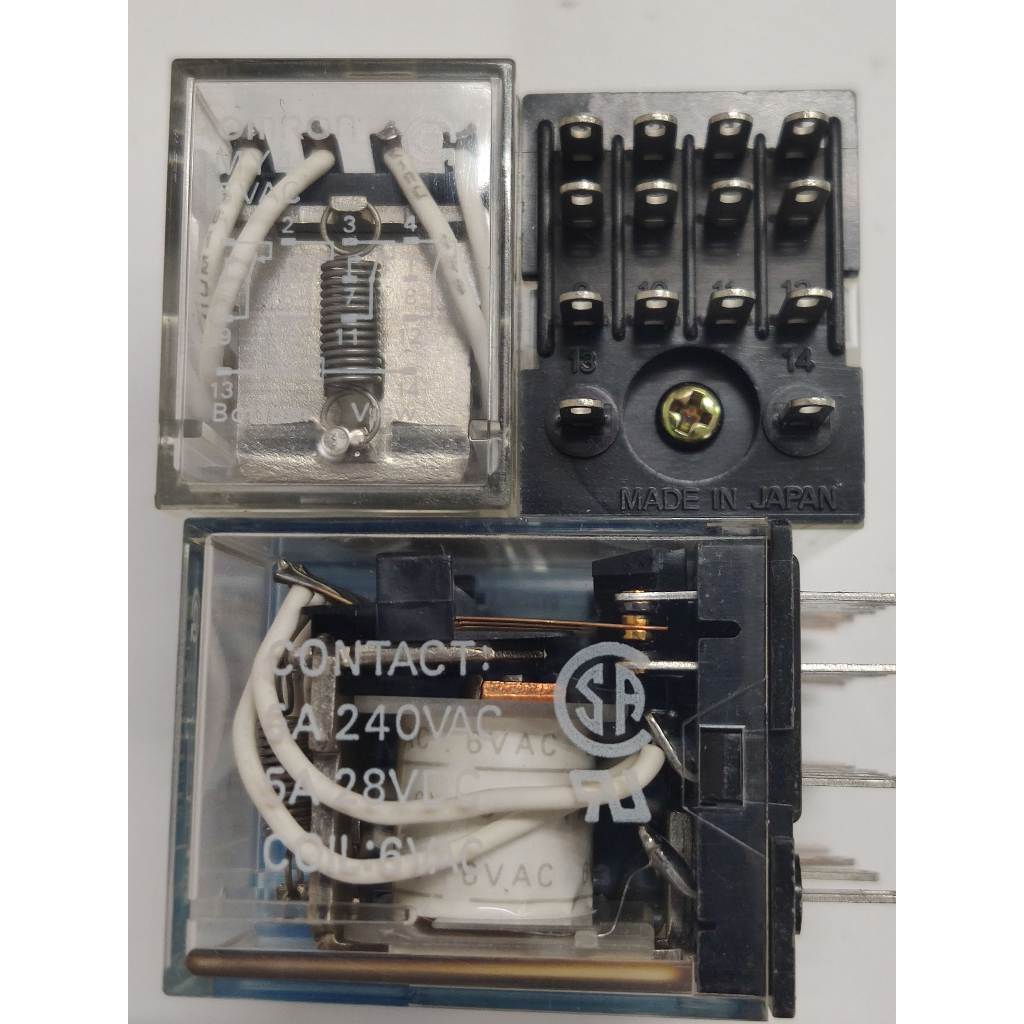＊出清特賣＊OMRON 歐姆龍 繼電器RELAY(不帶燈) MY4 / MY4J / MY4-J 可加購底座 含稅開發票 | 蝦皮購物