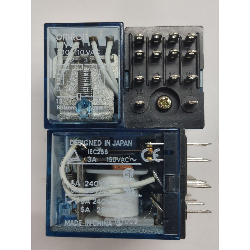 ＊出清特賣＊OMRON 歐姆龍 繼電器RELAY(不帶燈) MY4 / MY4J / MY4-J 可加購底座 含稅開發票 | 蝦皮購物