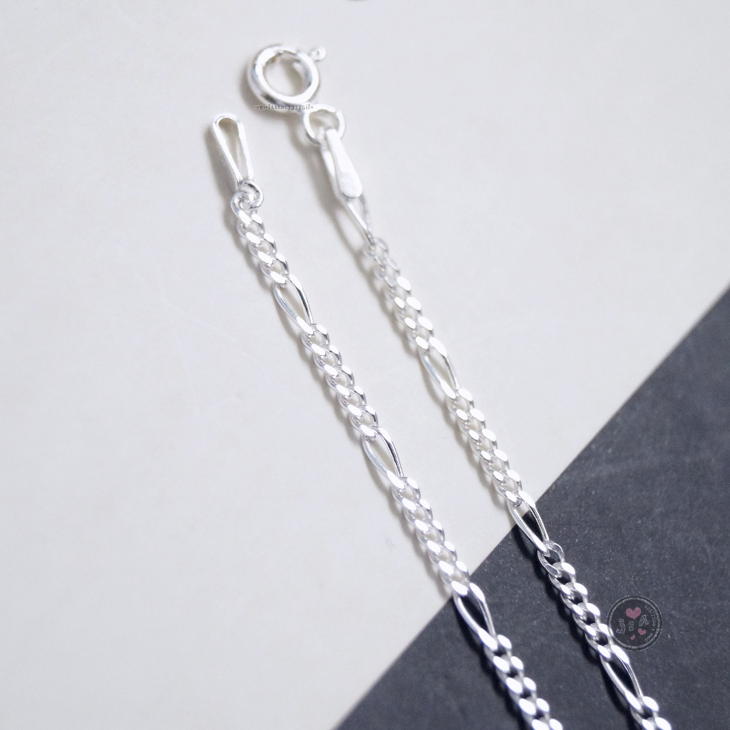 純銀項鍊單鍊(E)素鍊頸鍊中粗鍊16/18/20吋 40/45/50cm S925。正生純銀 | 蝦皮購物