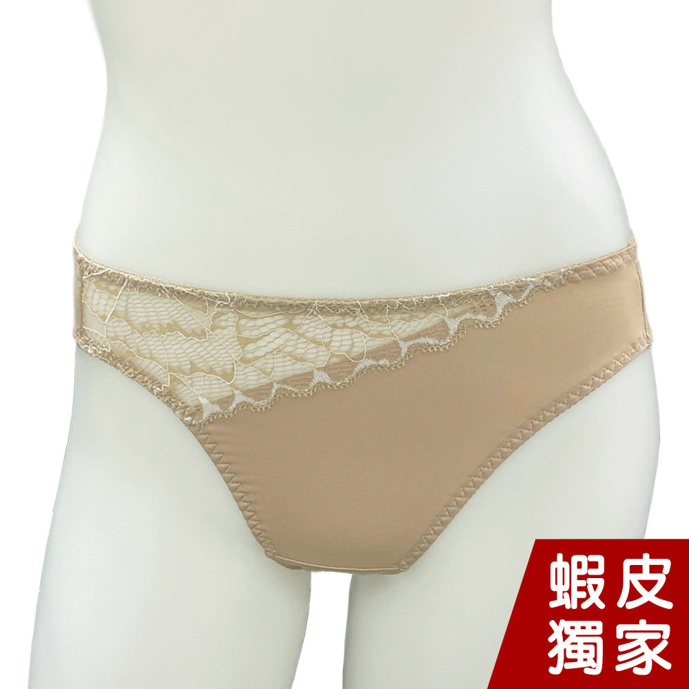 SWEAR 思薇爾 伊麗絲系列M-XL蕾絲低腰三角內褲(奶茶膚)-【蝦皮獨家】 | 蝦皮購物