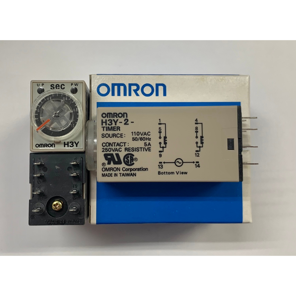 ＊出清特賣＊OMRON 歐姆龍 時間繼電器 / 定時器 / 計時器 H3Y-2 (2c接點) 可加購底座 含稅開發票 | 蝦皮購物