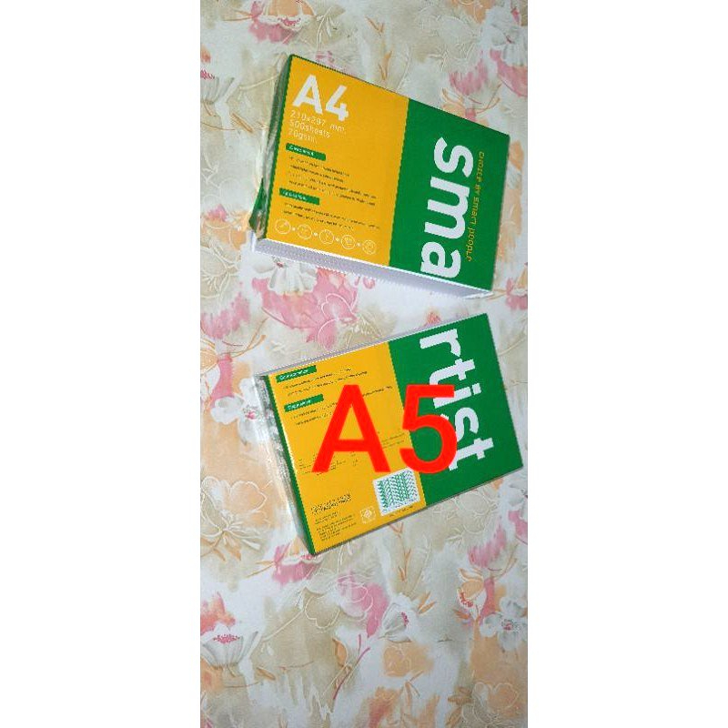 Smartist影印紙 A4 A5 A6 70磅~Double A泰國廠生產~~新亞誠 | 蝦皮購物