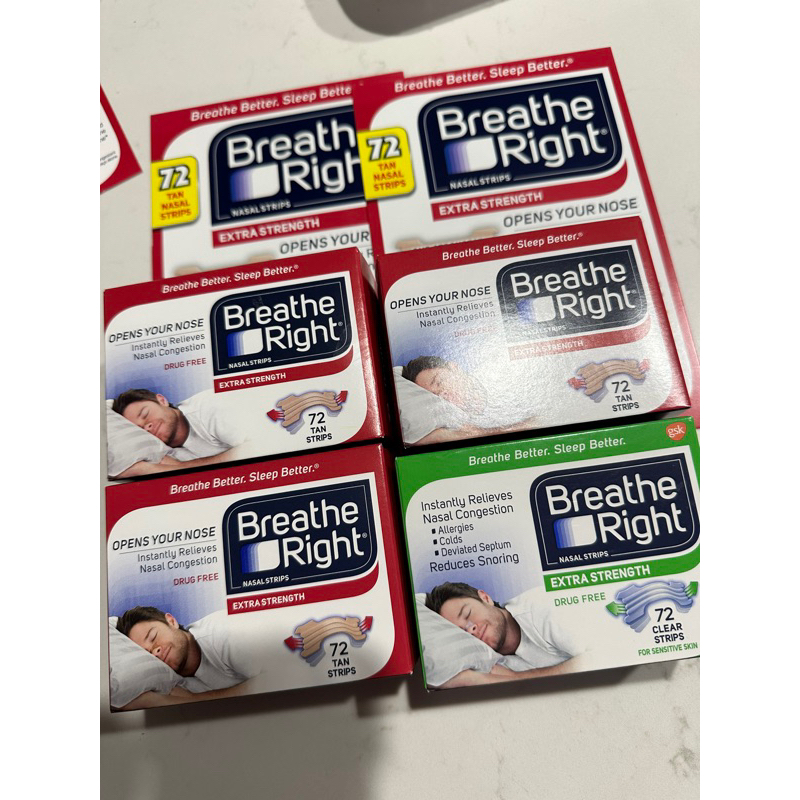 Breathe Right 改善鼻塞幫助睡眠 鼻舒樂 extra版 貼片 72片裝 | 蝦皮購物