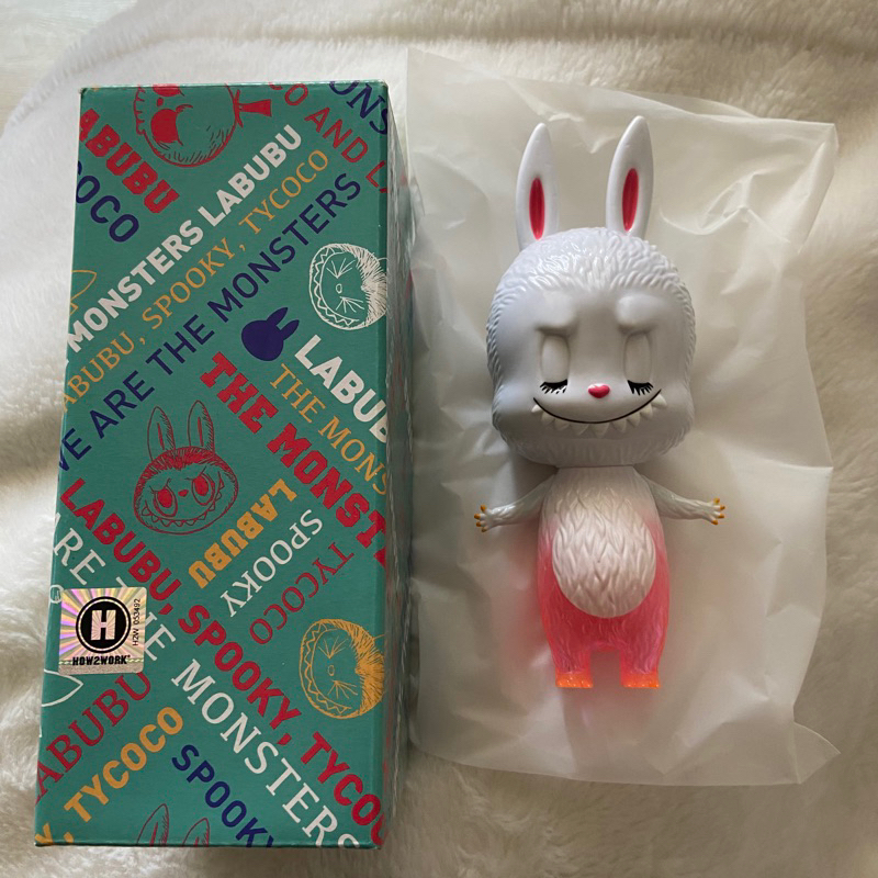 現貨 Labubu Calm 白紅 透明 閉眼 Kasing Lung 龍家昇 zimomo How2work 全新 | 蝦皮購物