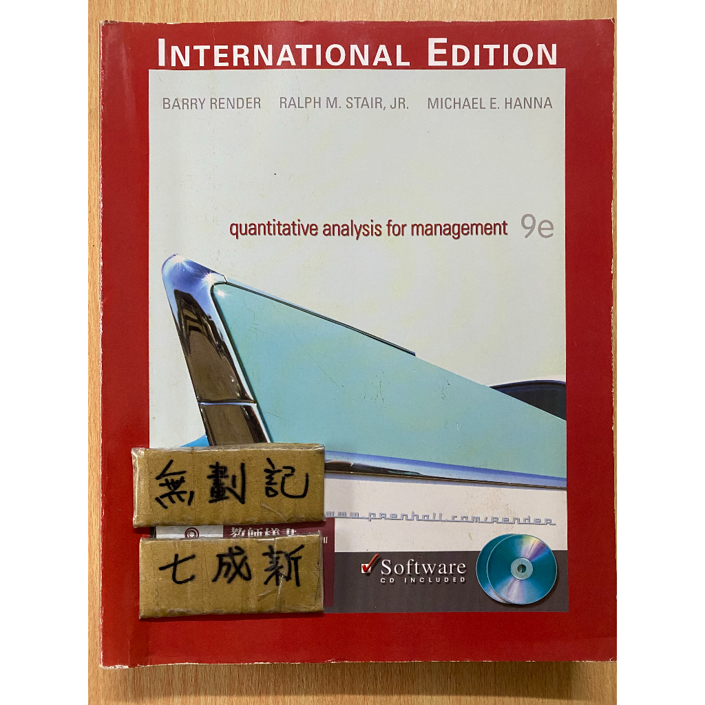 Quantitative Analysis For Management 9e / Barry Render | 蝦皮購物
