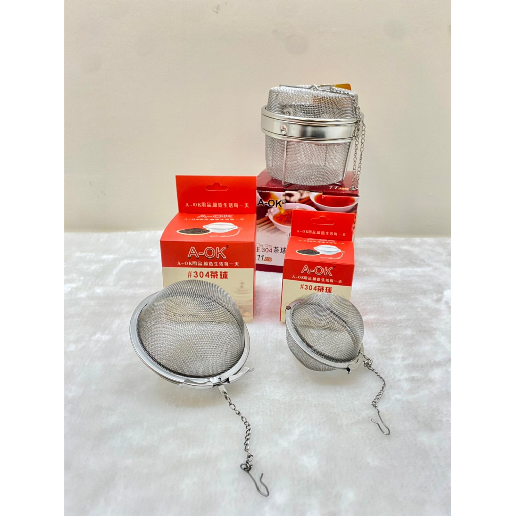 A-OK#304茶球【304不鏽鋼茶球 泡茶球 滷味球 濾茶器 濾茶球 泡茶器 茶球 萬用濾茶器 過濾網 萬用泡茶器】 | 蝦皮購物