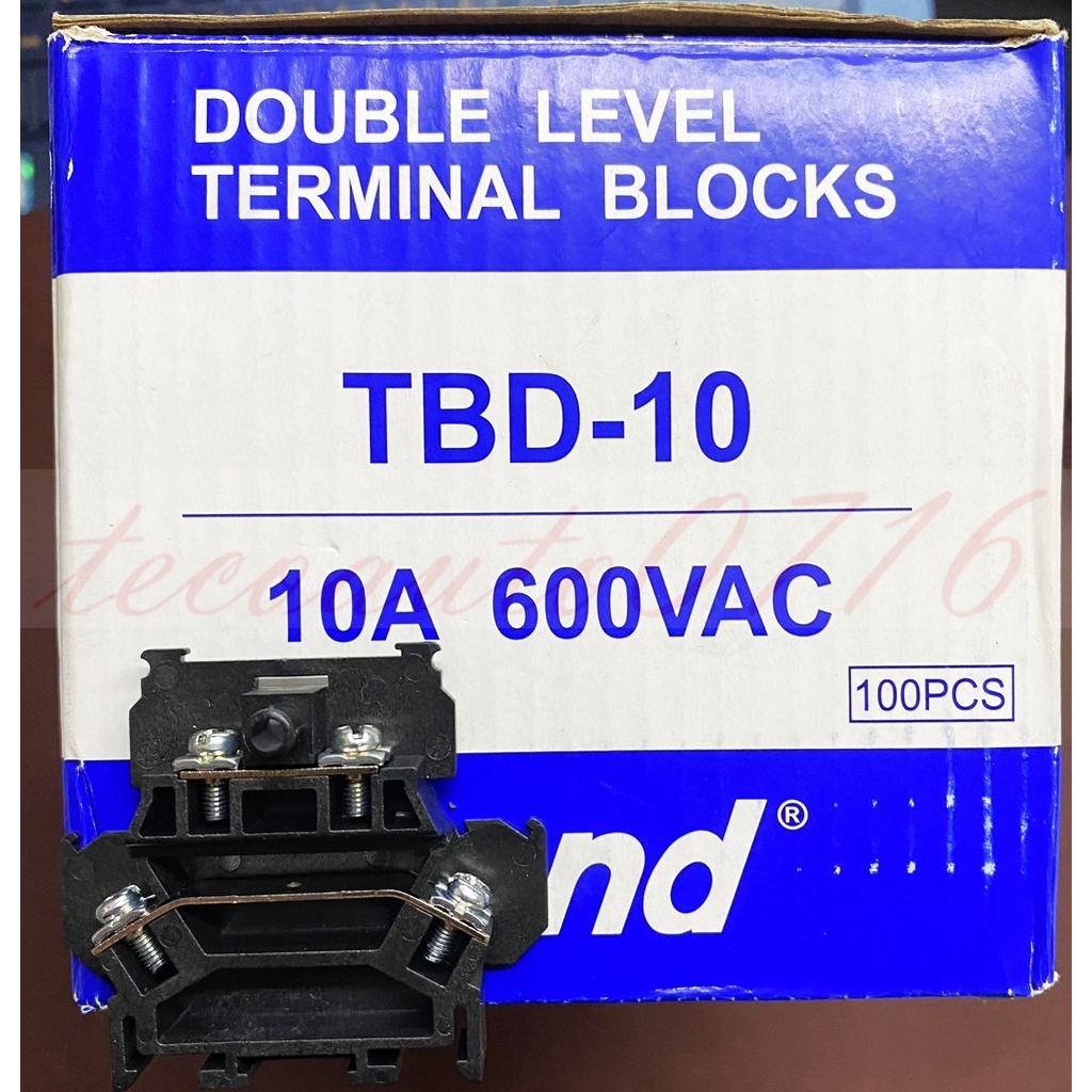 【公司貨 保固一年 附發票】TEND天得 TBD-10、TBD-20 雙層軌道式端子台 10A、20A | 蝦皮購物