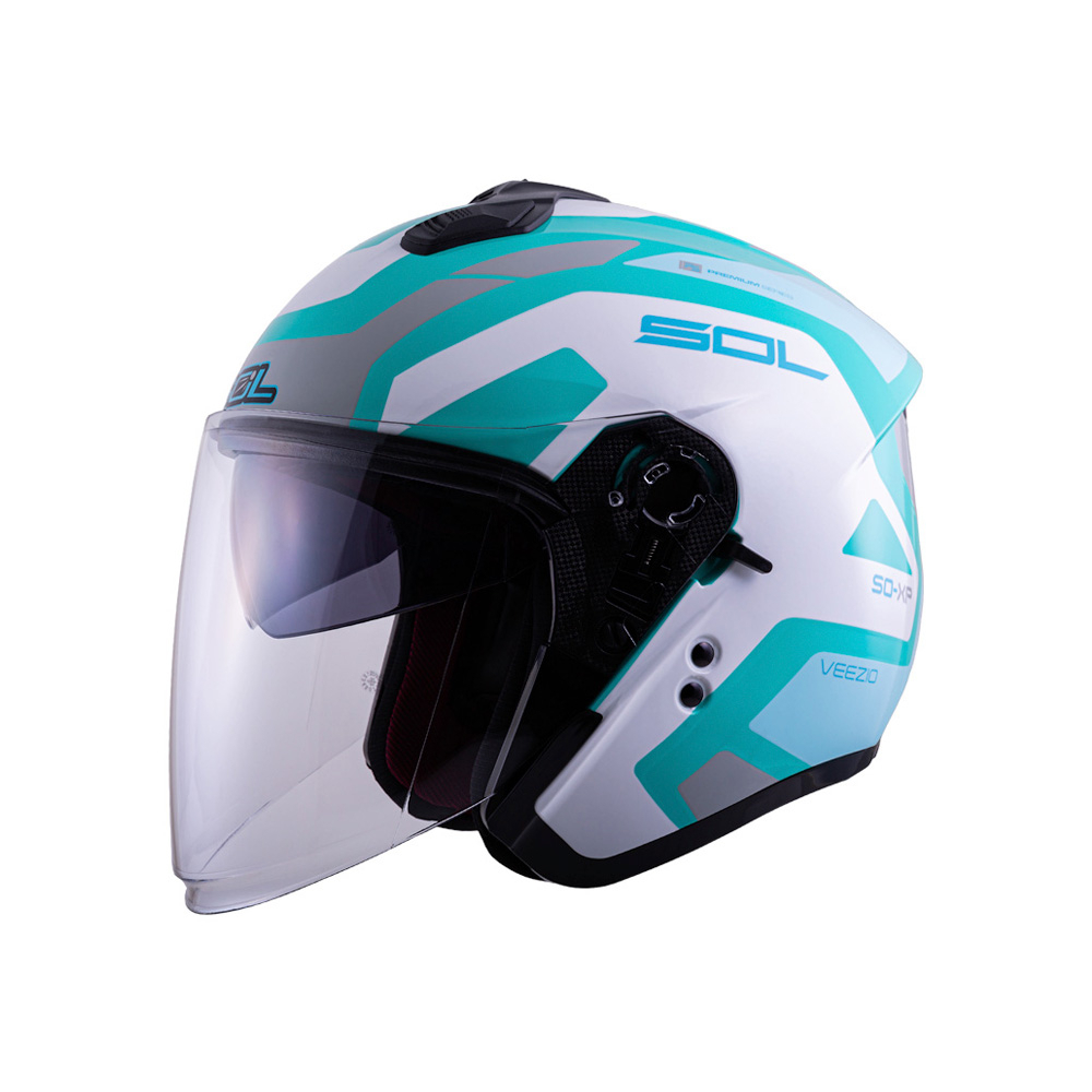 【SOL Helmets】SO-XP開放式安全帽 (領航員_綠/白) ｜ SOL安全帽官方商城 | 蝦皮購物