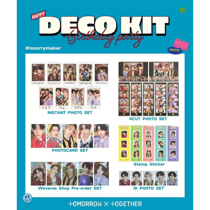 TXT 2023 DECO KIT 裝飾組/小卡/崔然竣/姜太顯/崔秀彬/崔杋圭/休寧凱 | 蝦皮購物
