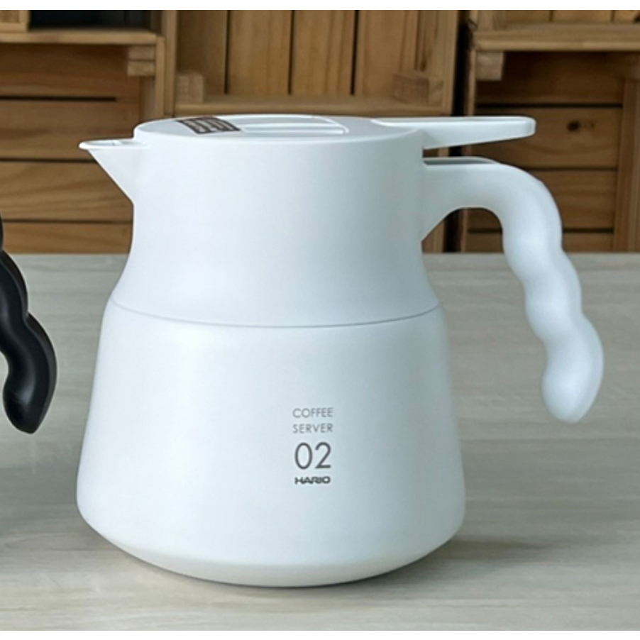 HARIO V60 VHSN-60-W PLUS 02 雙層真空不鏽鋼 保溫咖啡壺 600ml 白色 保溫壺 | 蝦皮購物