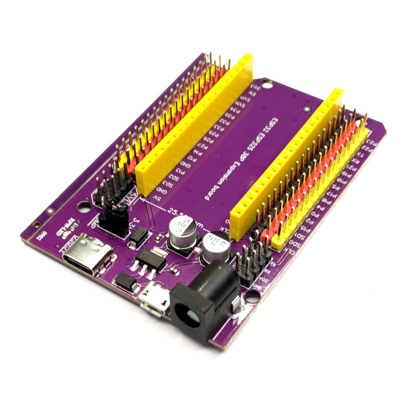 ESP32擴展板 38腳位寬度27.8mm 適用ESP32系列MCU 多組GSV腳位 GPIO擴展板 紫板 | 蝦皮購物