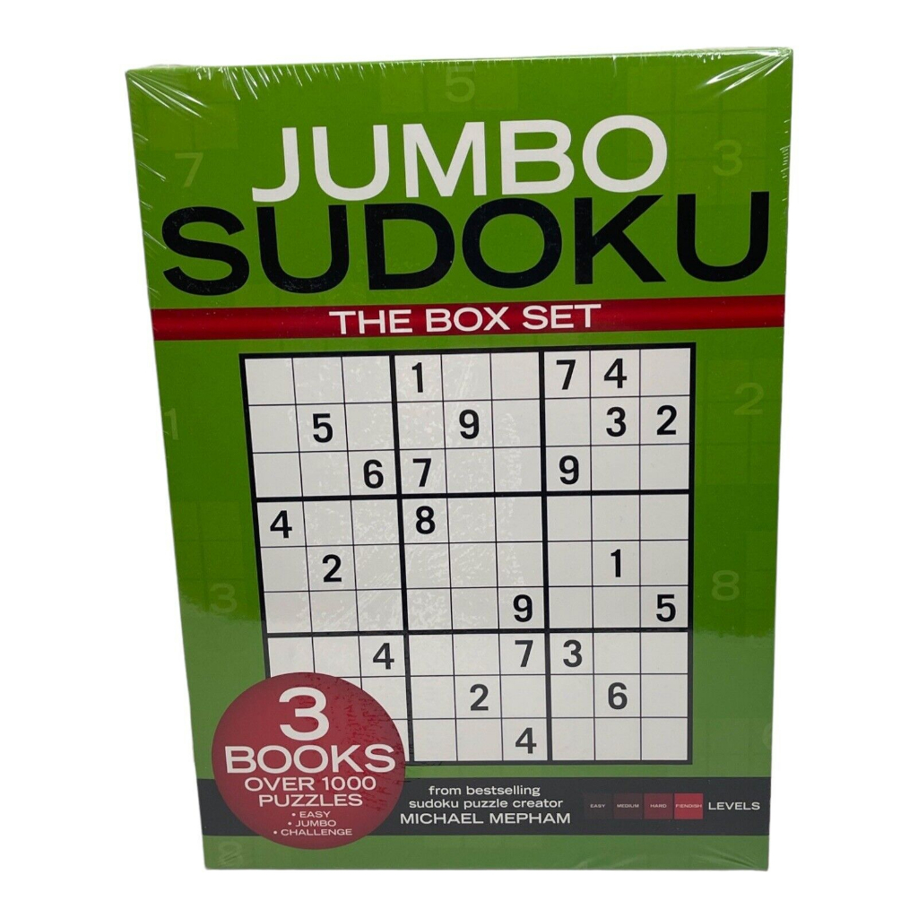 jumbo sudoku the box set ( 數獨三本套書)全新未拆封快速出貨 | 蝦皮購物