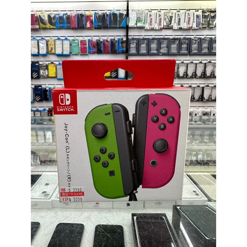 3c通訊全新未使用 NS Switch 原廠 JoyCon 左右手把 控制器 Joy-Con 握把綠粉 | 蝦皮購物