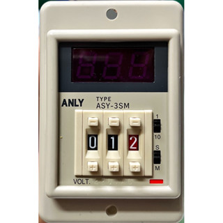 ANLY 安良ASY-3SM ASY3SM TIMER 數字型限時繼電器 計時器 面板式計時器 | 蝦皮購物