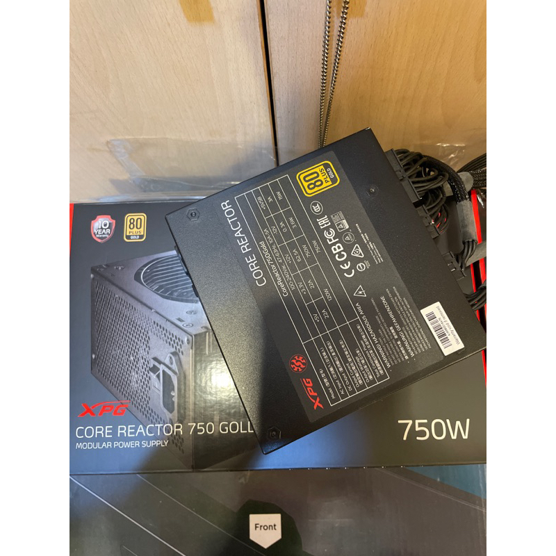 XPG CORE REACTOR 750W 全模組 金牌 二手 個人遊戲用非礦渣 | 蝦皮購物