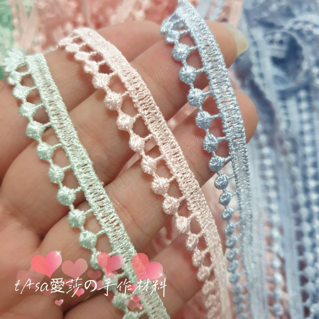 一碼價《iAsa愛莎の》手作材料 超萌可愛小豆豆圓點水溶花邊diy童裝服裝家居拼接 | 蝦皮購物