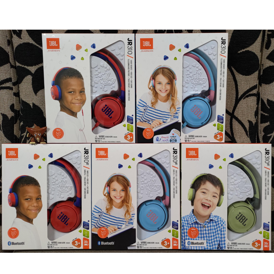 \來自日本／兩款現貨 JBL JR310 JR310BT 310 含麥克風 兒童耳機 耳罩式 線上課程 30小時續航 | 蝦皮購物