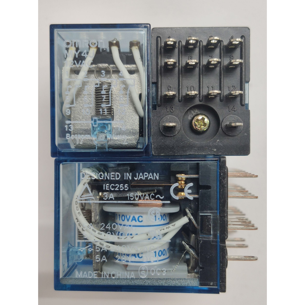 ＊出清特賣＊OMRON 歐姆龍 繼電器RELAY(不帶燈) MY4 / MY4J / MY4-J 可加購底座 含稅開發票 | 蝦皮購物