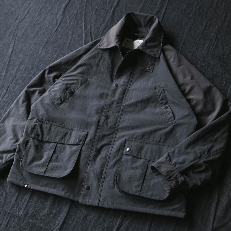 [B-SIDE]Ripstop Nylon Hunting Jacket尼龍 多口袋 防風 防潑水 抗撕裂布料 英式夾克 | 蝦皮購物