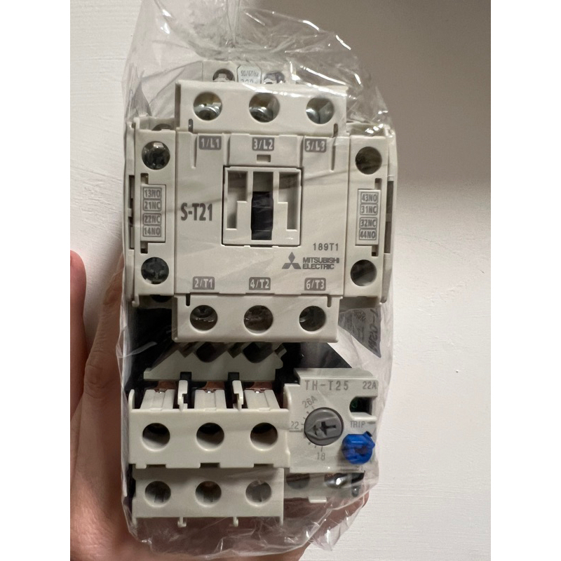 MITSUBISHI 電磁接觸器 S-T21 線圈AC 200-240V (D1.5)+TH-T25(18~26A) | 蝦皮購物