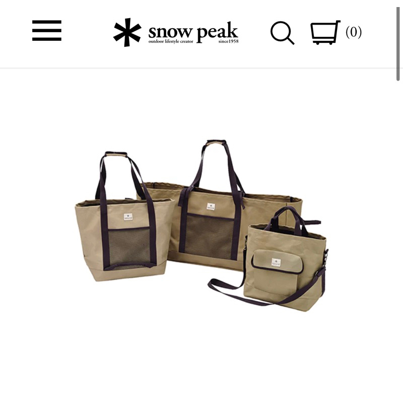雪峰23 snow peak Tote Bag Mediumn 手提袋 二代包包 包 托特包 購物袋 潮流 露營 | 蝦皮購物