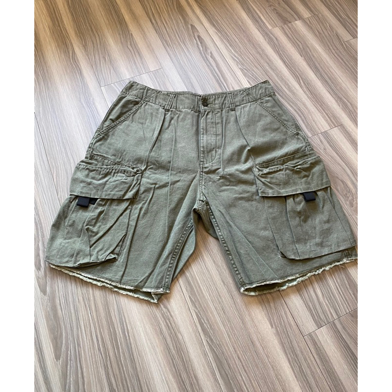 [ 二手商品 ]20SS MADNESS ARMY SHORT 綠色水洗短褲 | 蝦皮購物