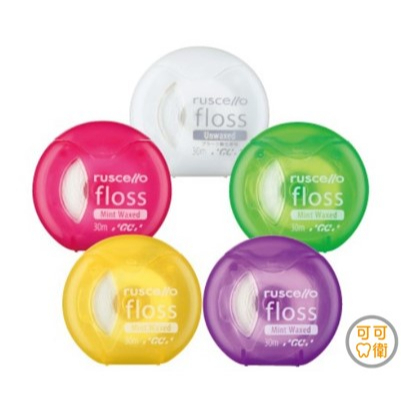 可可口衛 現貨🦷 GC Ruscello Floss 牙線 無蠟/薄荷含蠟30M 清潔牙縫 牙菌斑清除 | 蝦皮購物