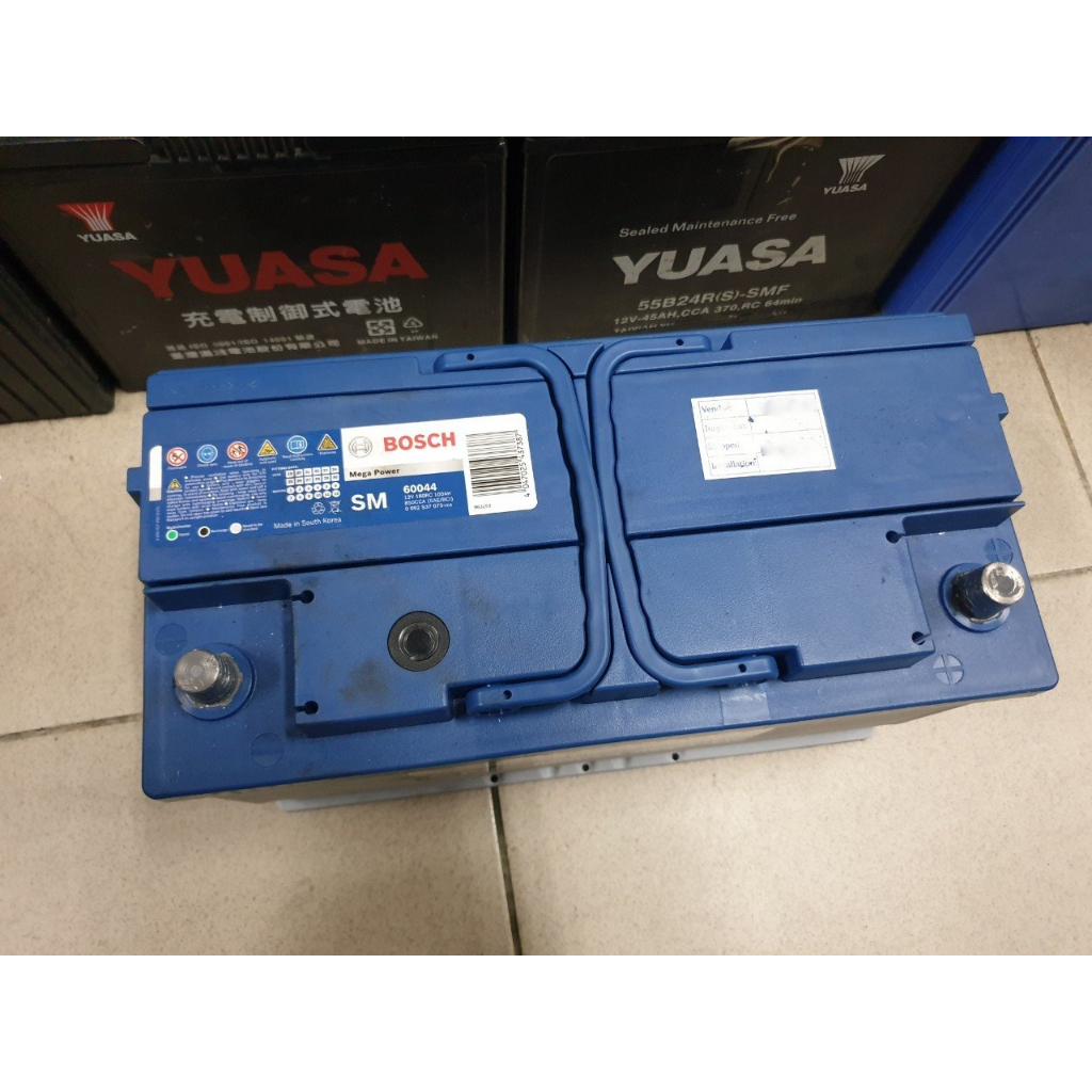 (二手中古電池) BOSCH 60044 DIN100 歐規100AH 汽車電池 數值漂亮，品項優 歐系車專用 | 蝦皮購物