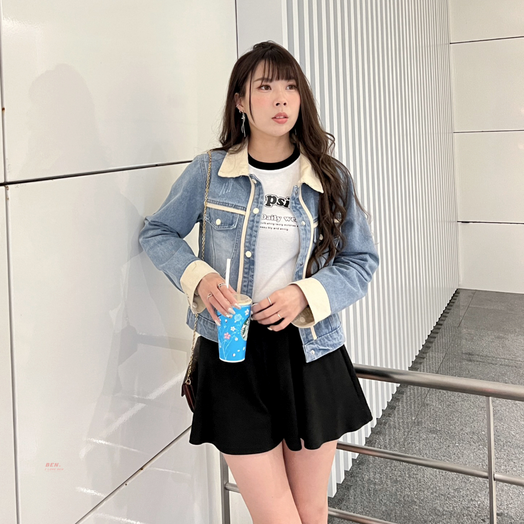 特色拼接牛仔外套 BENBEN《EL- 3122》現貨 | 蝦皮購物