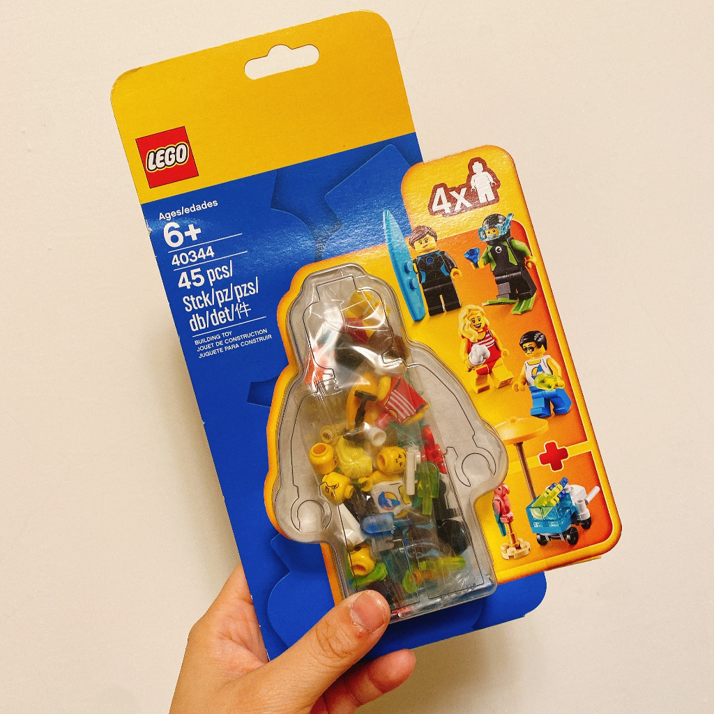 盒損 樂高 LEGO 40344 夏日派對 人偶 海灘 衝浪 鸚鵡 比基尼 | 蝦皮購物
