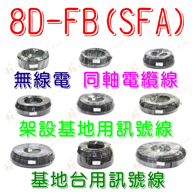 [ 超音速 ] 8D-FB(SFA) 同軸電纜線 架設基地用訊號線 無線電基地台用訊號線 (8D-SFA 5D-FB) | 蝦皮購物