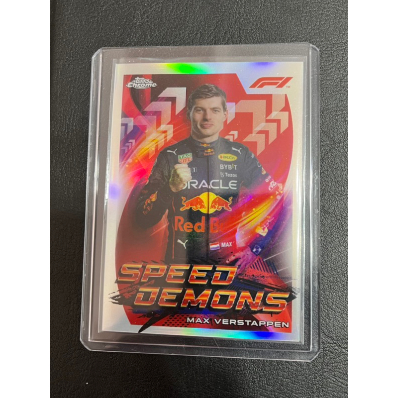2022 F1 topps chrome 紅牛 max verstappen speed demon | 蝦皮購物