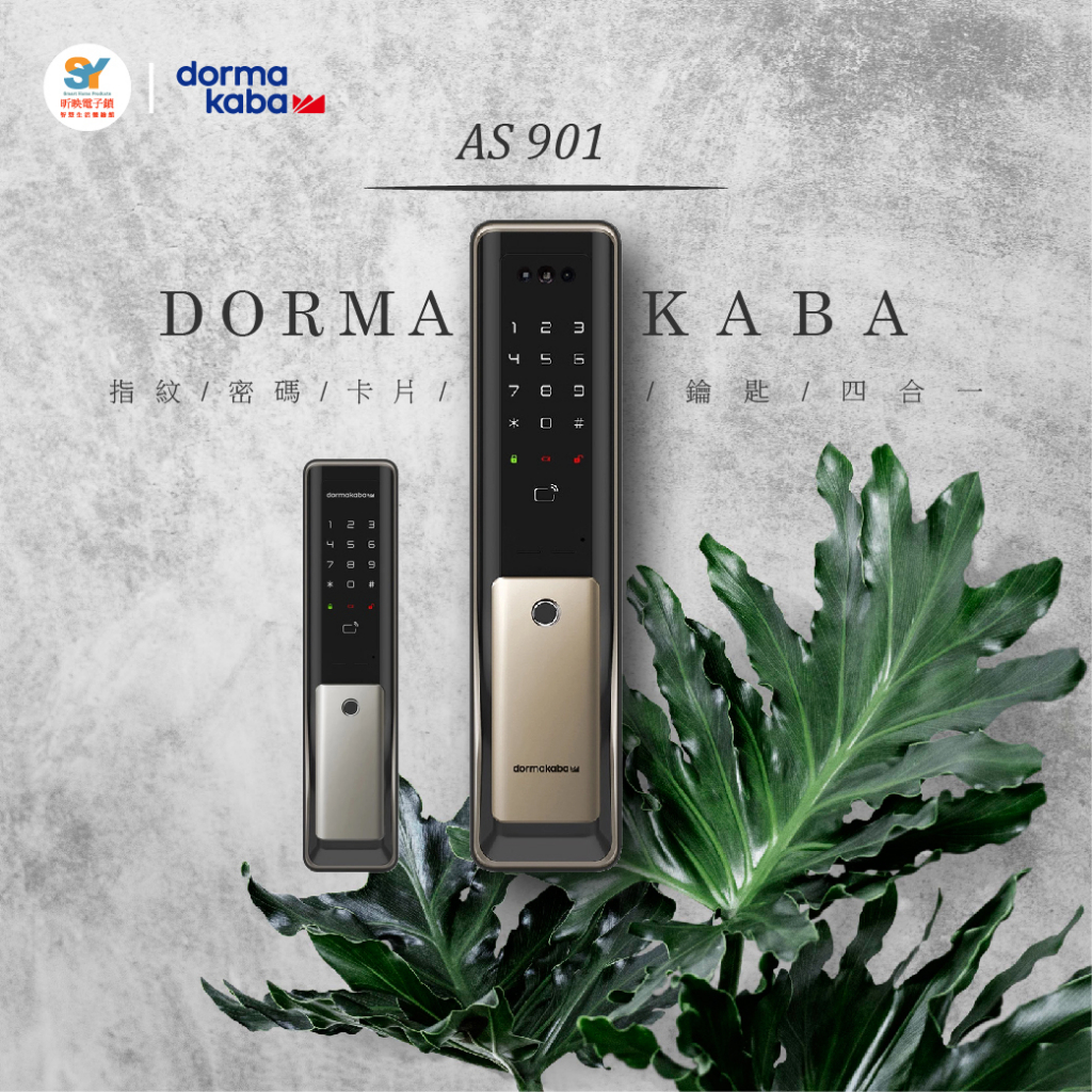 開立發票 DORMAKABA AS-901 指紋/密碼/卡片/鑰匙/五合一/送安裝 | 蝦皮購物
